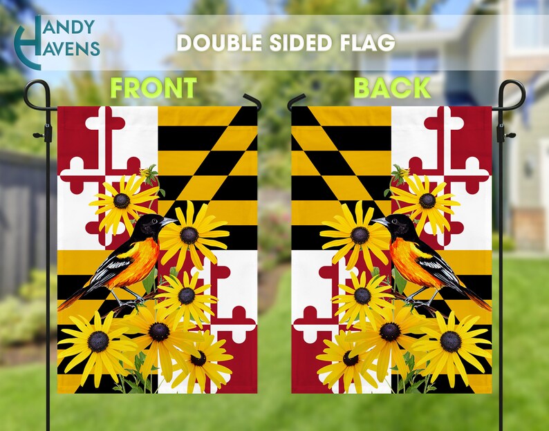 Maryland Flag, Black Eyed Susan Flag, Maryland Crab Flag, Home State ...