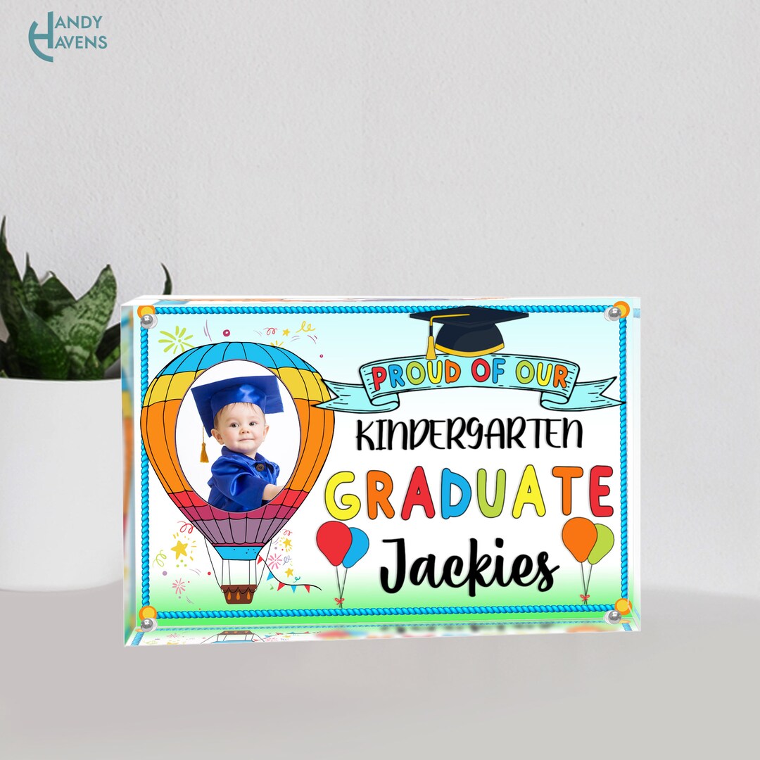 Custom Kindergarten Graduation Gift, Graduation Gift, Class of 2024 ...