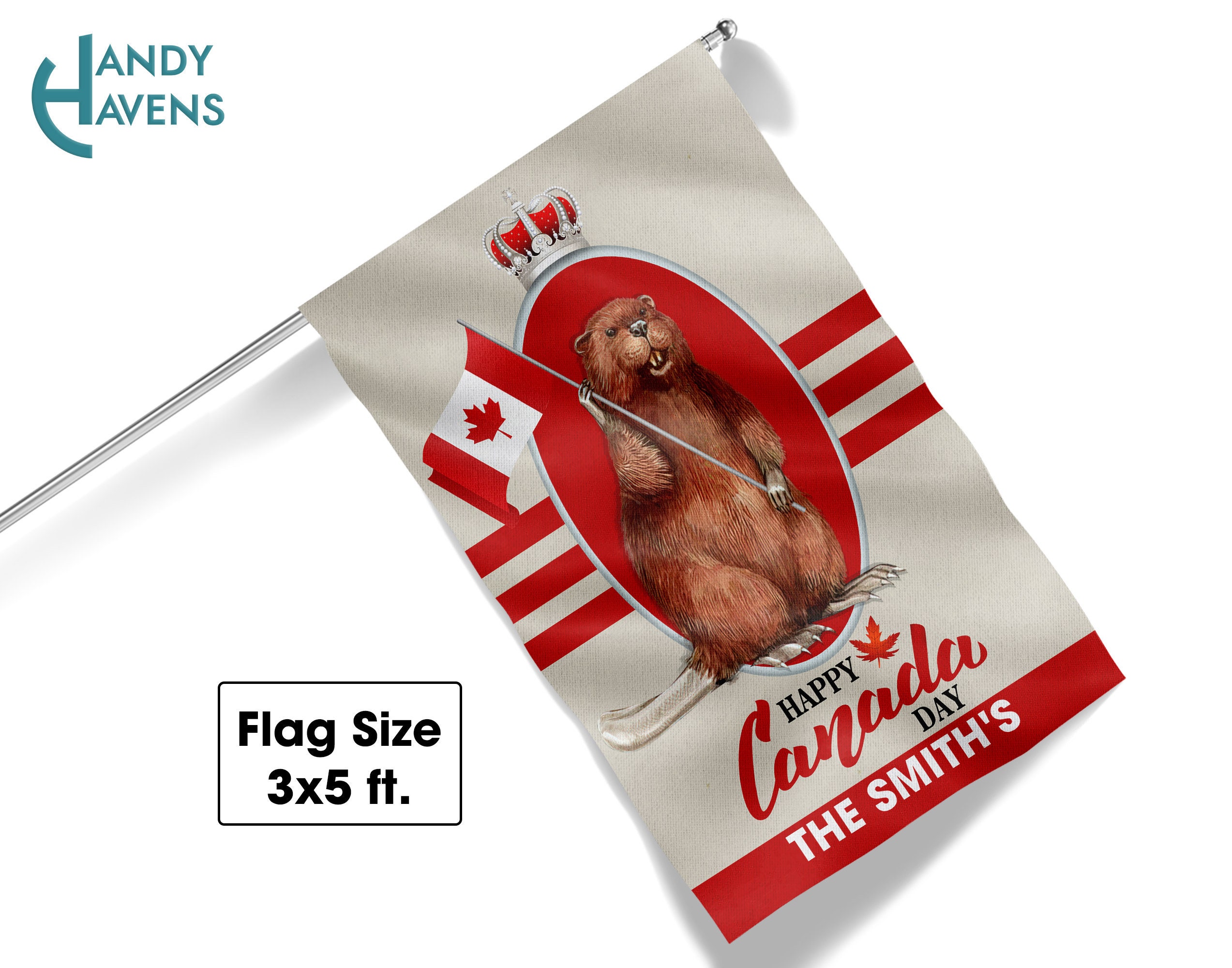 Custom Canada Flag Happy Canada Day Garden Flag Canada - Etsy