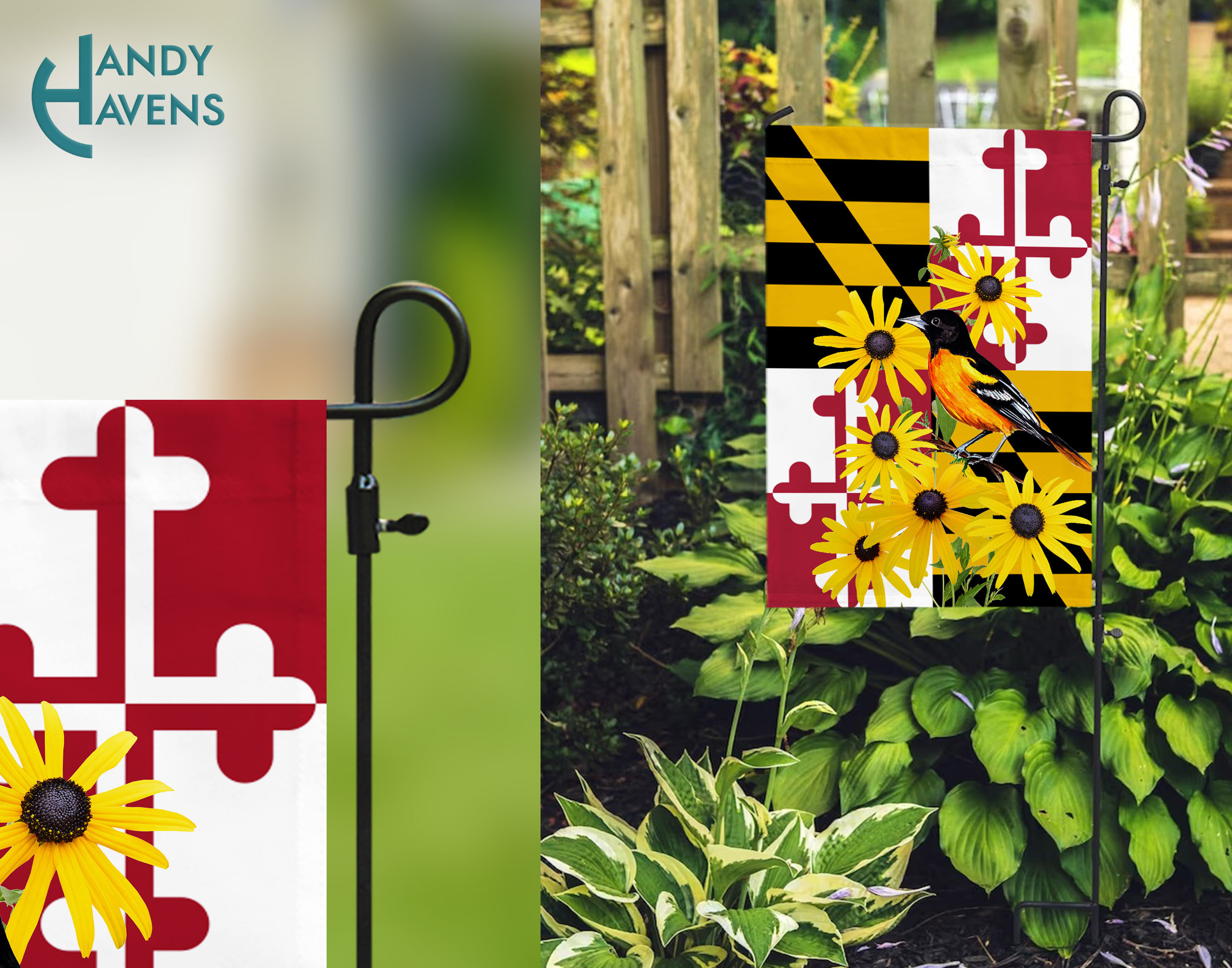 Maryland Flag, Black Eyed Susan Flag, Maryland Crab Flag, Home State ...