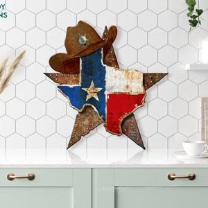 Texas Hanging Metal Sign/texas Signs/texas Metal Wall Art/texas Home ...