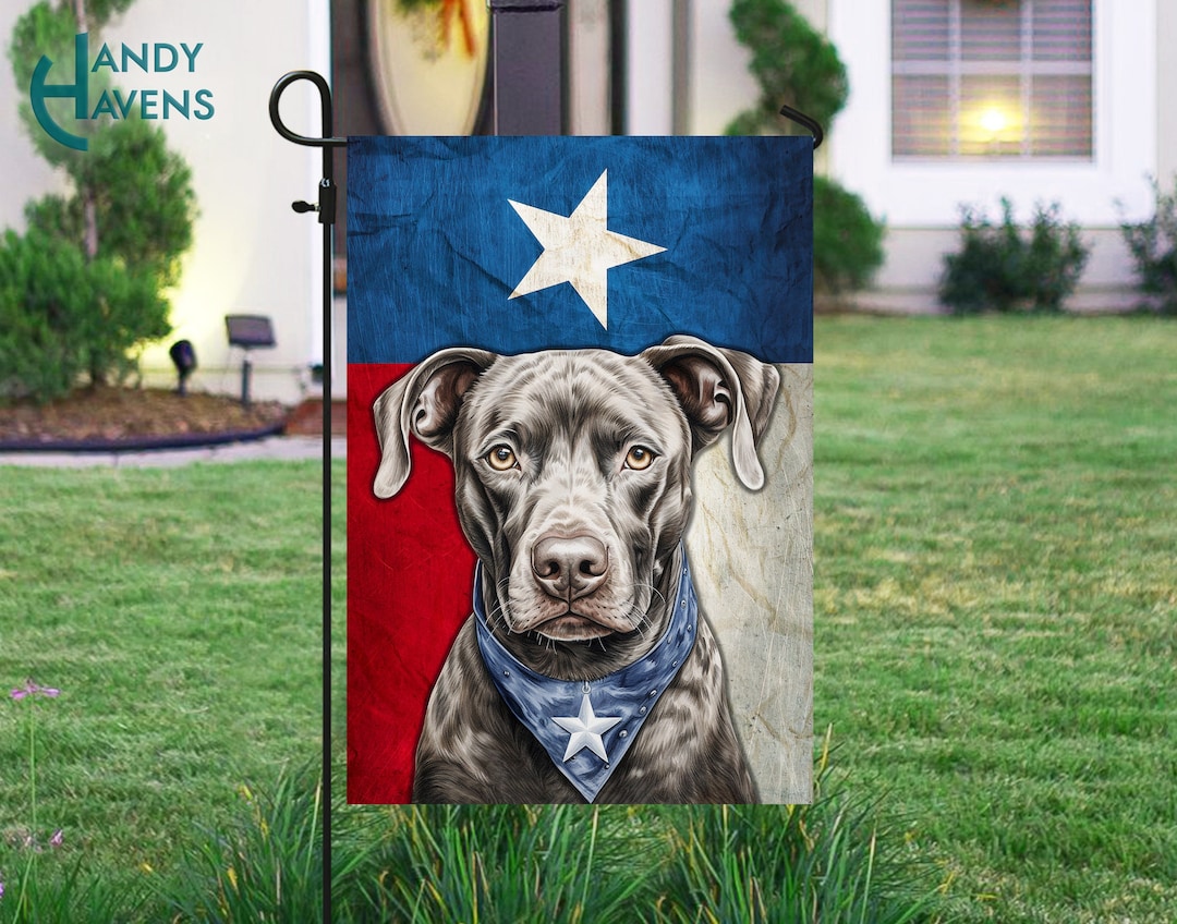 Blue Lacy Texas Flag, Blue Lacy Dog Garden Flag, Texas Flag, U.S States ...
