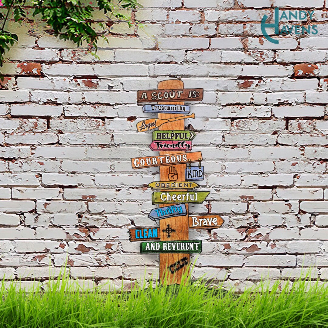 Scout Garden Metal Sign Scout Gift Scouting Gift Adventure - Etsy
