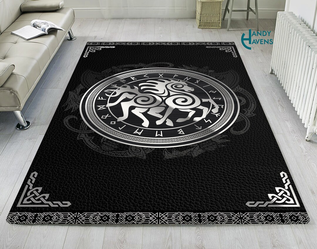 Viking Horse Rug Norse Mythology Art Decor Sleipnir Horse - Etsy
