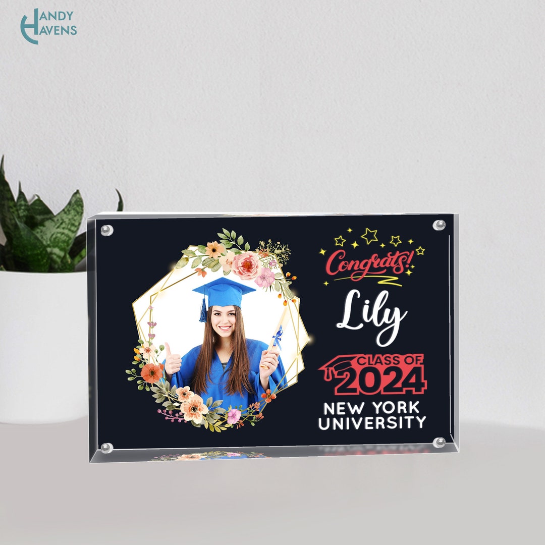 Personalized Graduation Acrylic Photo Frame,graduation Acrylic Block ...