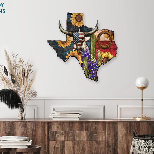 Metal Wall Sign Texas - Etsy