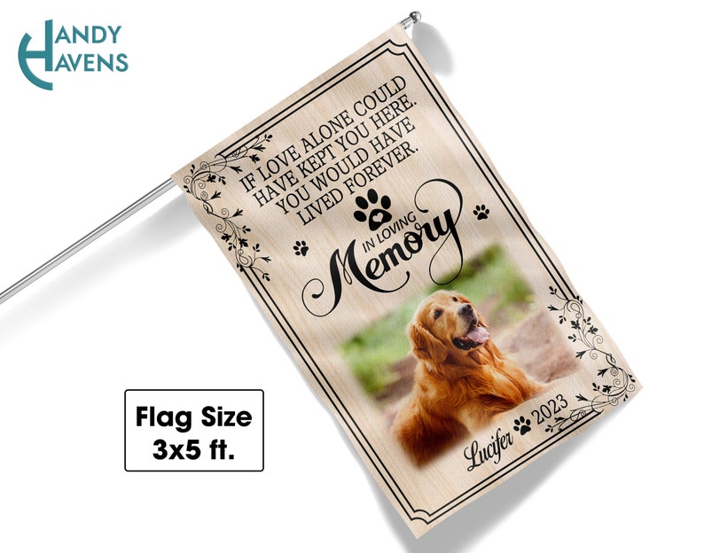 Personalized Pet Memorial Flag Dog Remembrance Gift Dog - Etsy