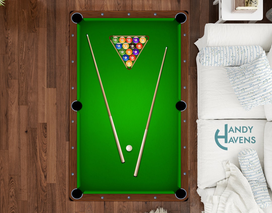 Billiard Rug, Billiard Pool Player Rug, Poolball Billard Rug,billiards ...
