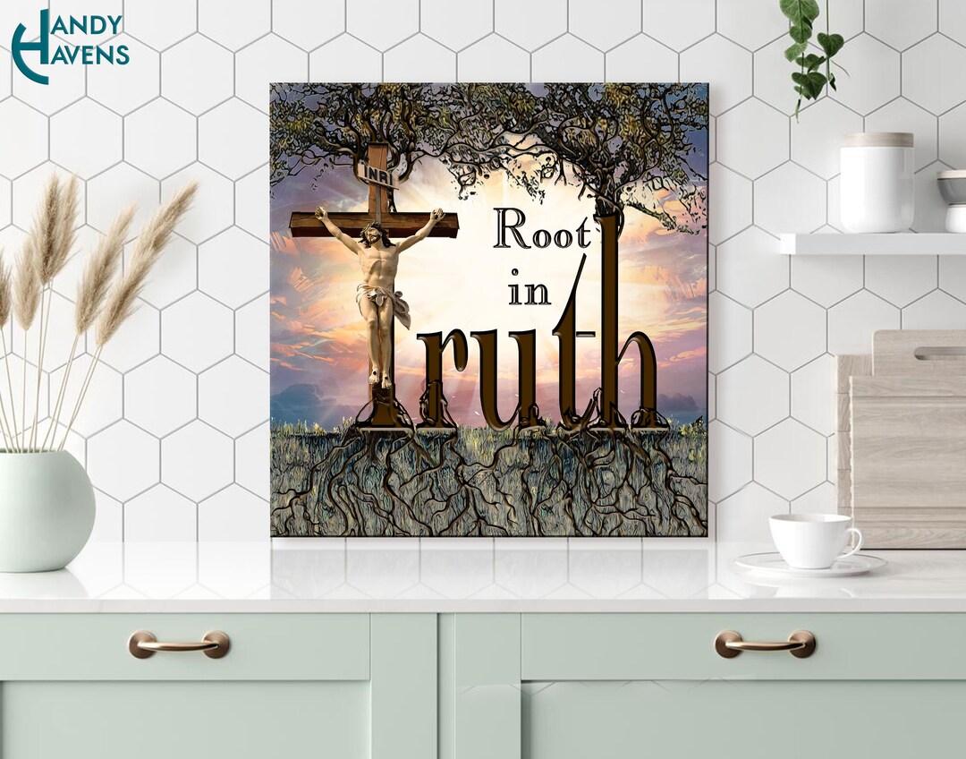 Jesus Root in Truth Metal Sign Bible Verse Giftchristian - Etsy