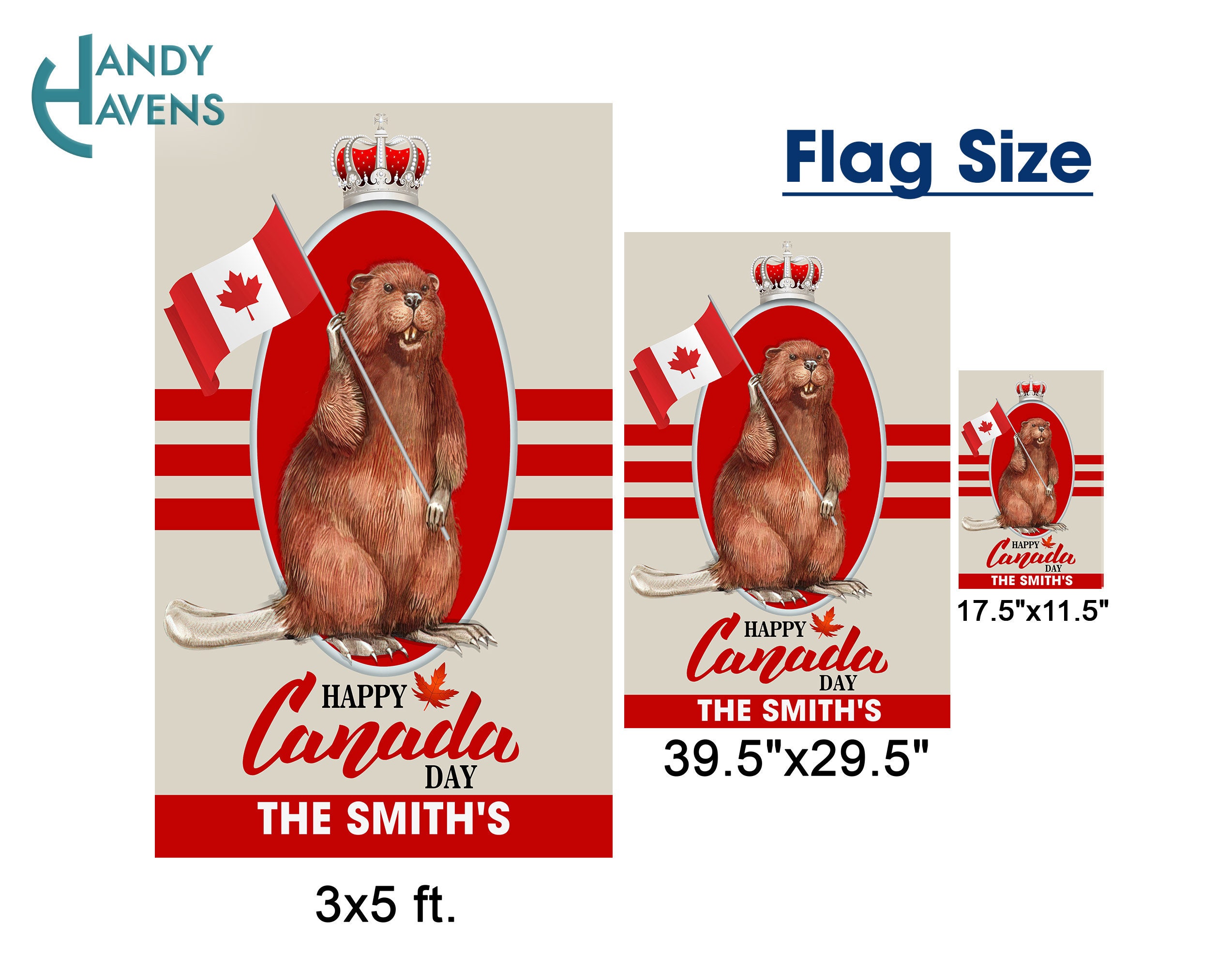 Custom Canada Flag Happy Canada Day Garden Flag Canada - Etsy