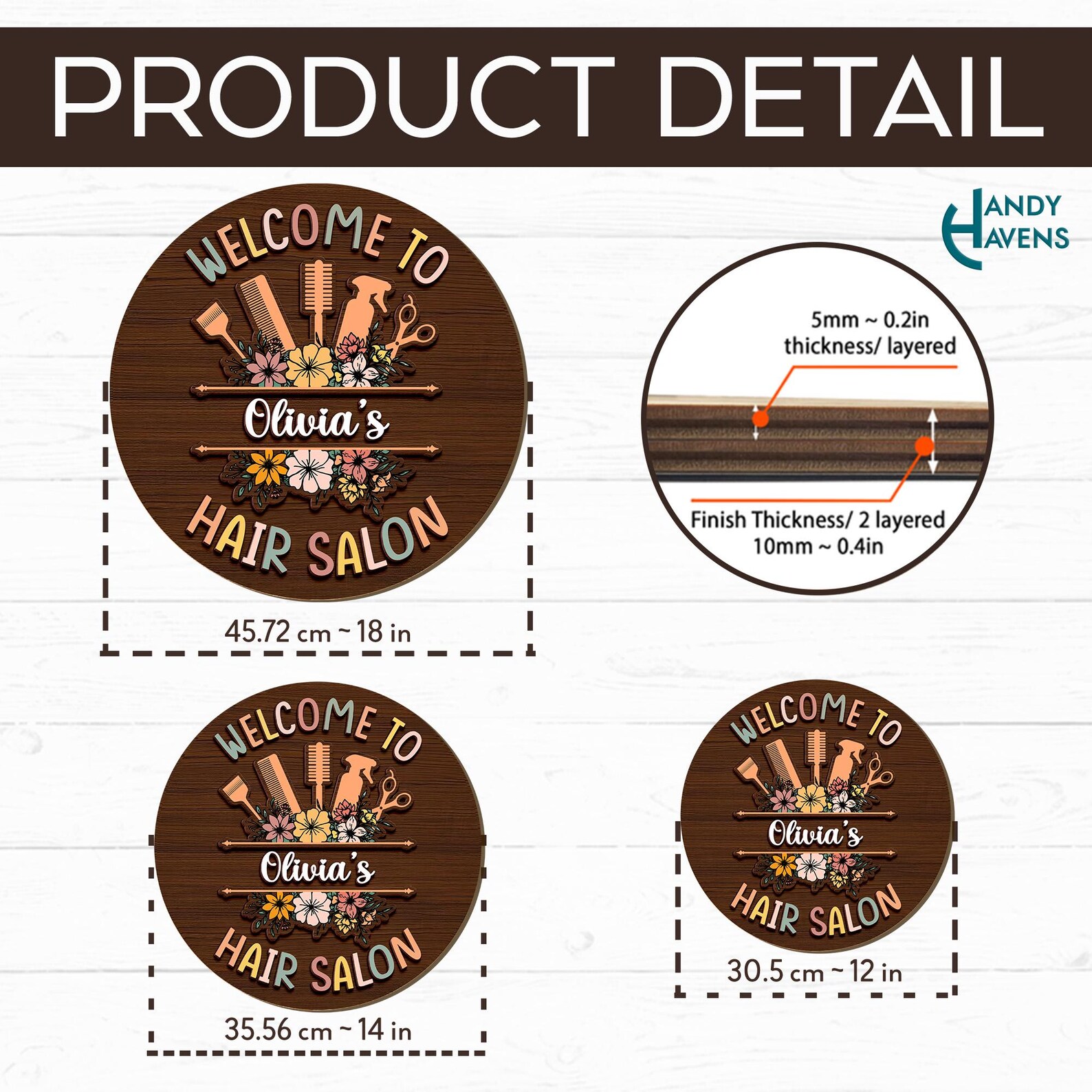 Personalized Hair Salon Door Sign, Welcome to Hair Salon, Custom Hair ...