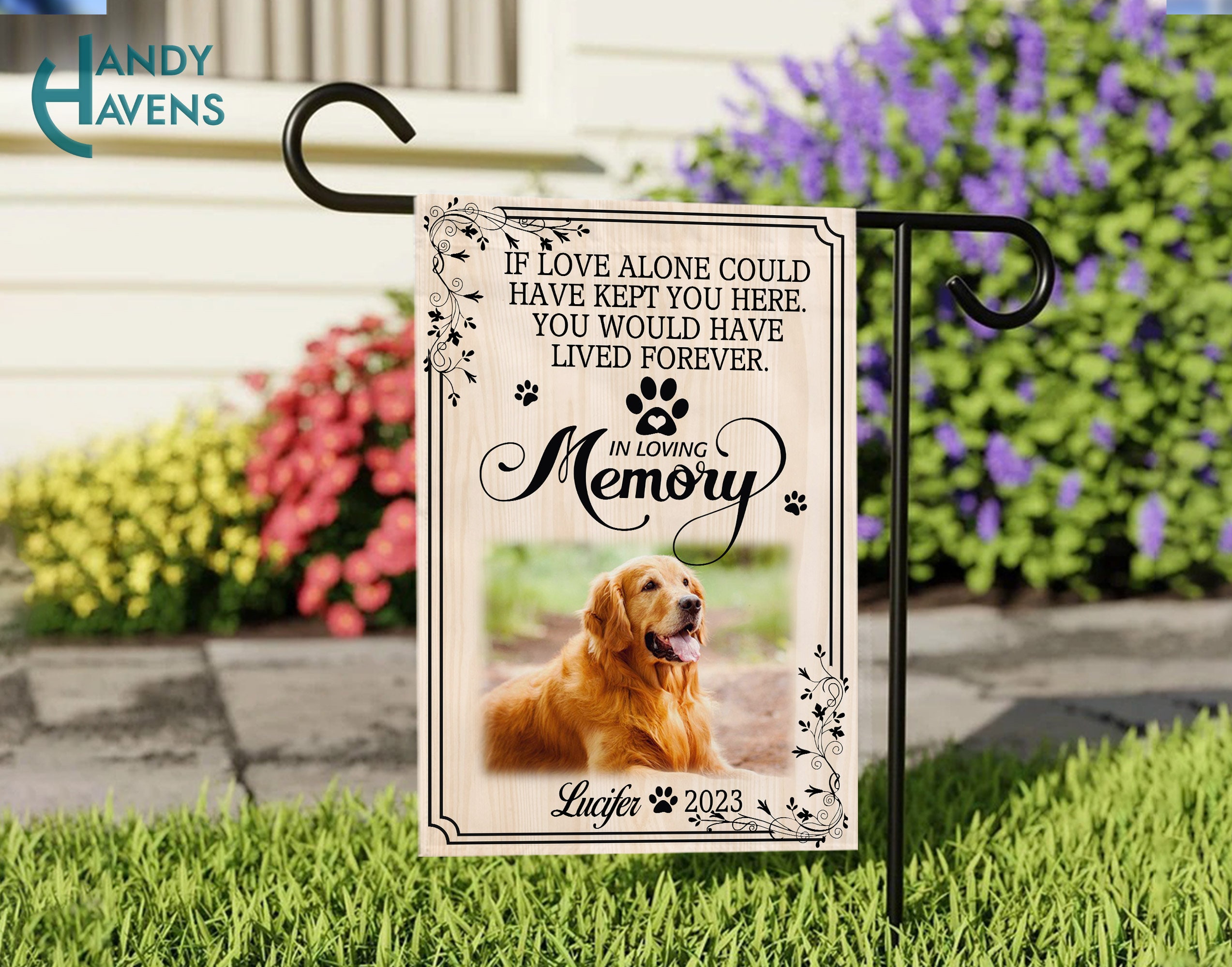 Personalized Pet Memorial Flag Dog Remembrance Gift Dog - Etsy