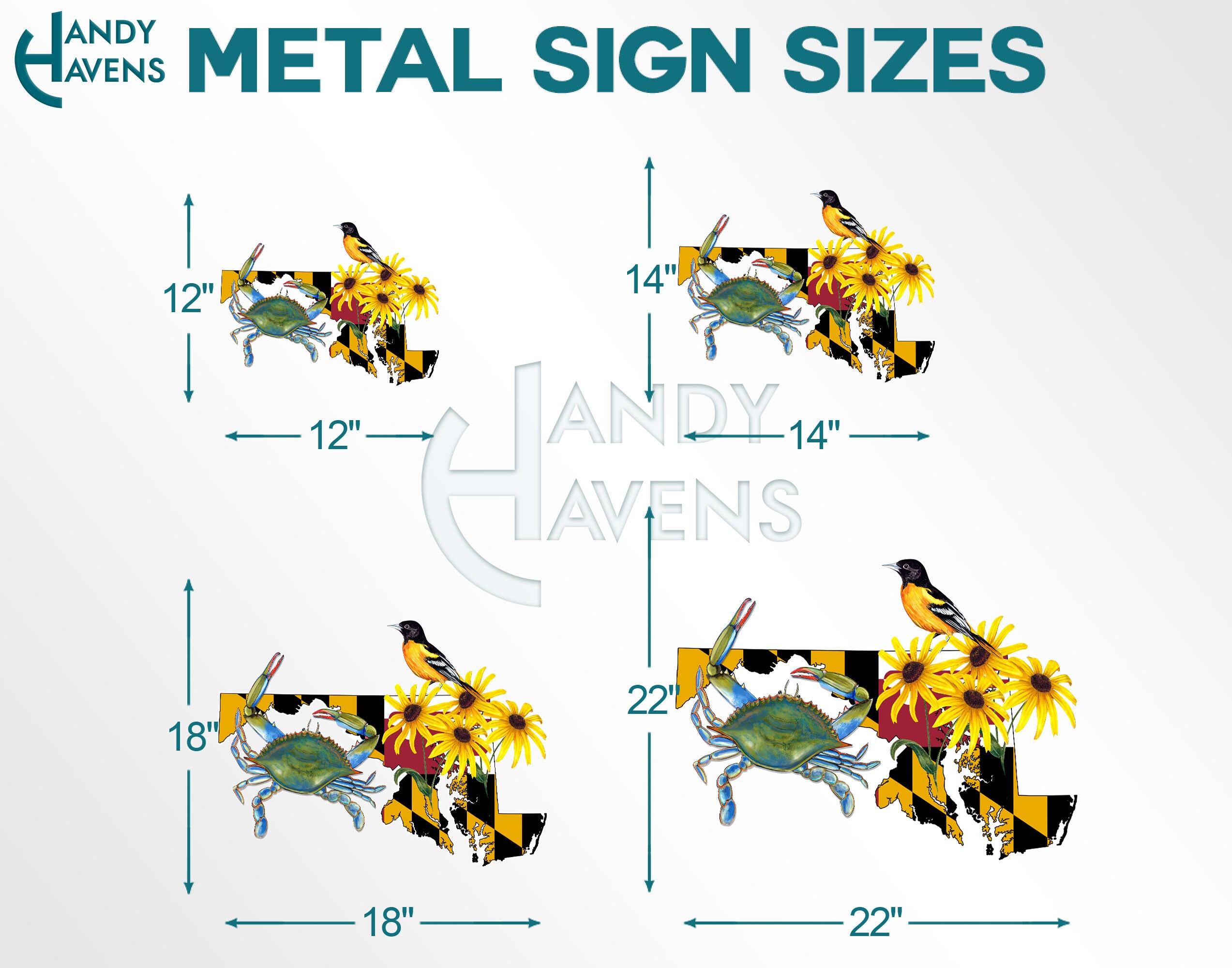 Maryland State Metal Sign/home Decor/maryland State Flower/housewarming ...