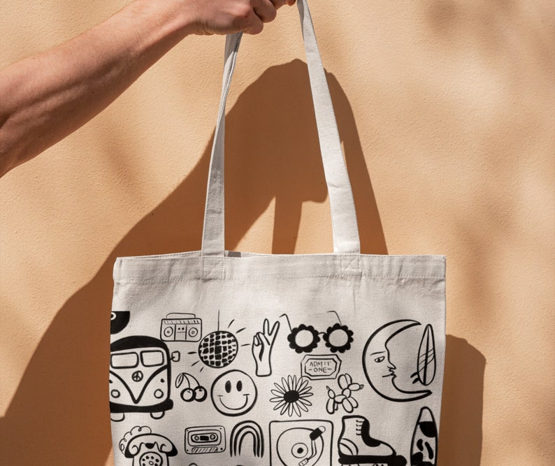 Retro Sketch Doodle Illustration Bundle - Etsy