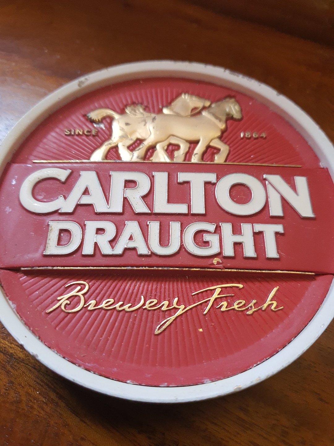 Vintage Beer Tap Badges: Carlton Draught, 4 Pines, Pub Barware - Etsy