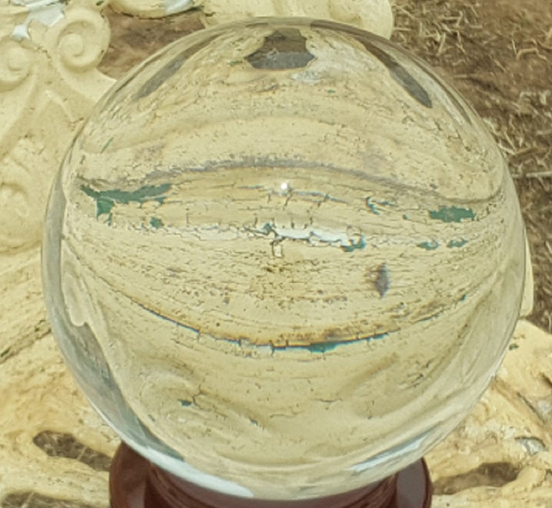 Huge Clear Lead Crystal Scrying Ball, Looking, Gazing, Scrying ~ 200 Ml ...
