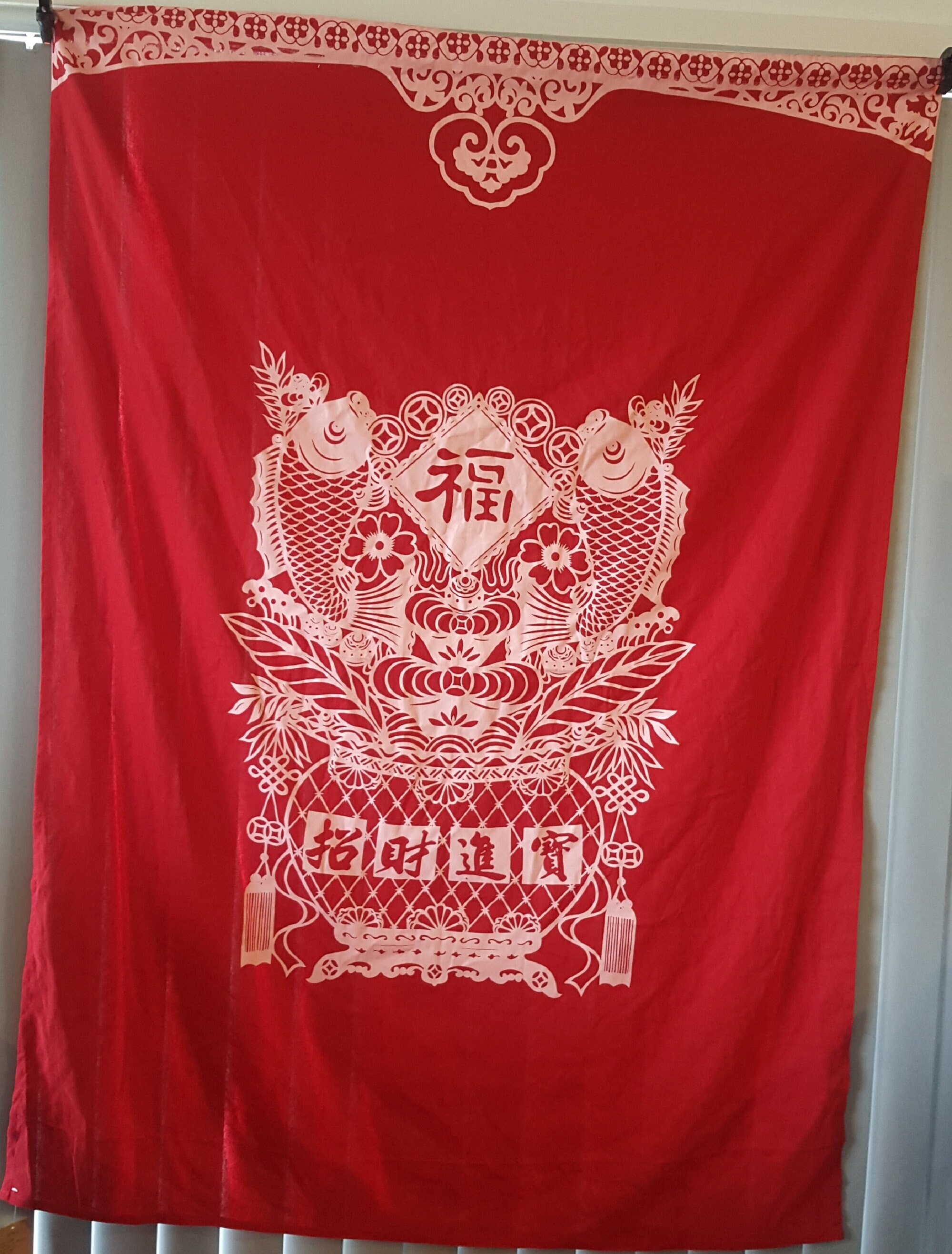 Linen Cloth Feng Shui Symbols of Prosperity, Wealth and Success. - Etsy