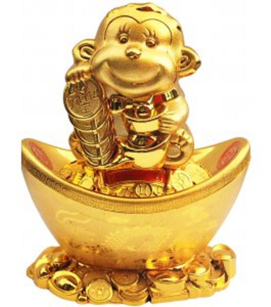 Zodiac Year of the Monkey Money Box, an Abundance of Wealth & Luck ...