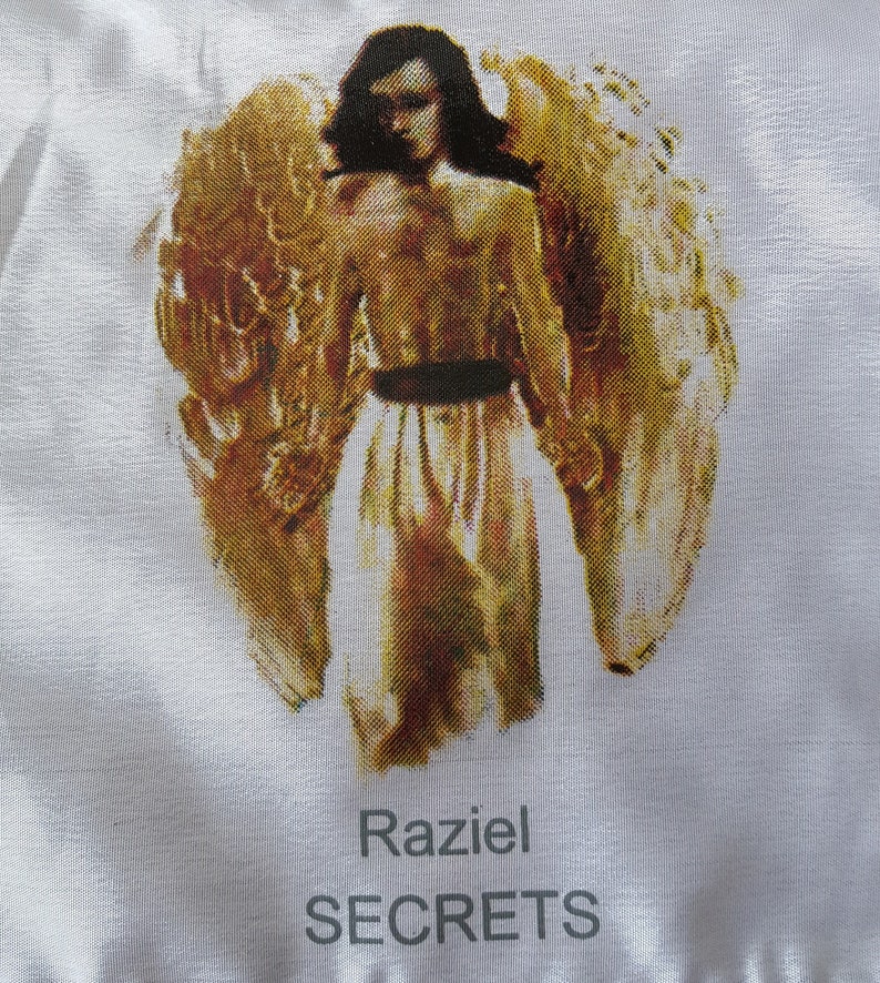 Set of Ten White Silk Archangels Flags, Michael, Raphael, Gabriel ...