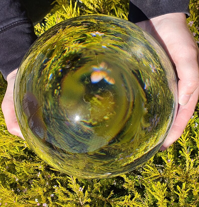 Huge Clear Lead Crystal Scrying Ball, Looking, Gazing, Scrying ~ 200 Ml ...