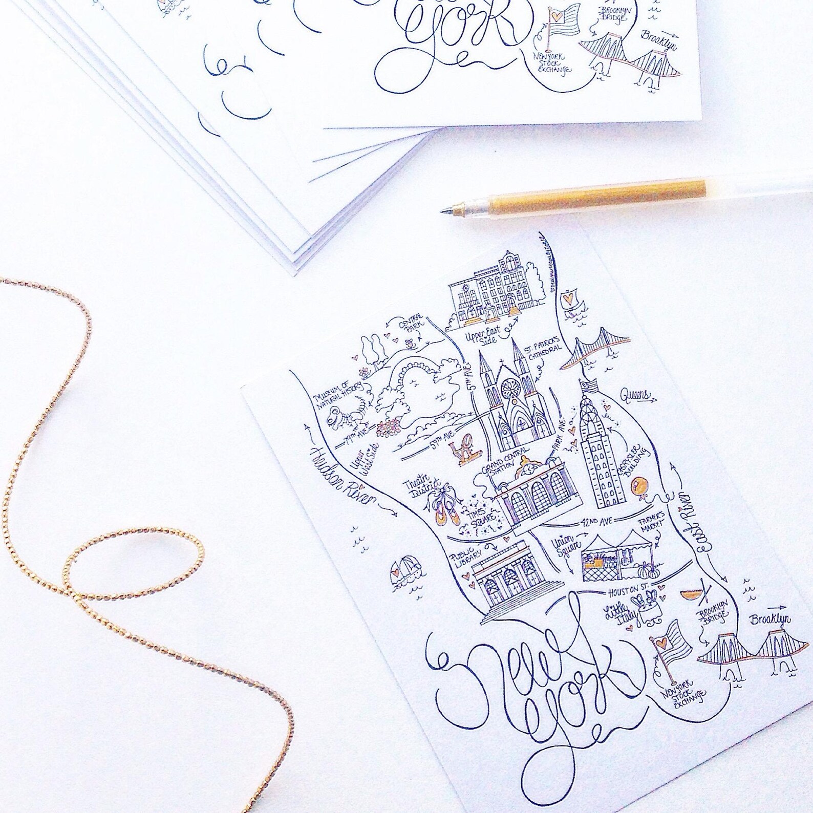 Custom Watercolor Wedding Map Personalized Hand Drawn Wedding Map ...