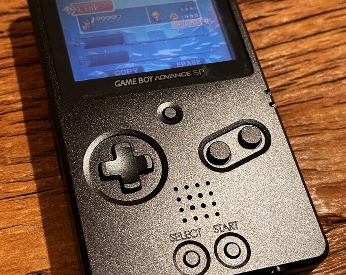Boxy Pixel Metal Gameboy Advance Sp unhinged With IPS Screen and USB-C ...