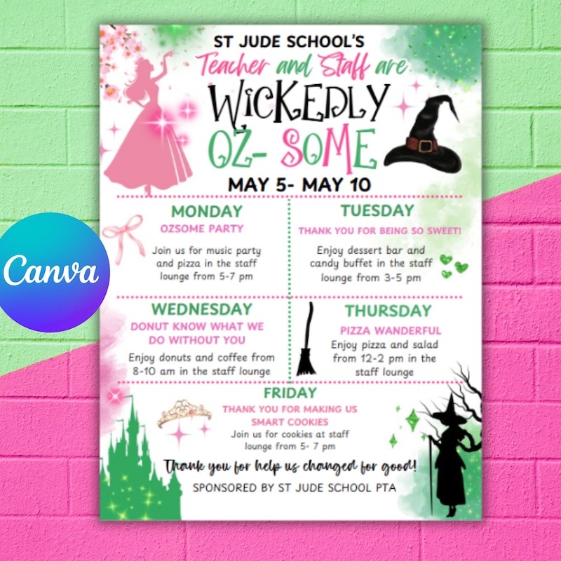 Wicked Theme Teacher Appreciation - Etsy