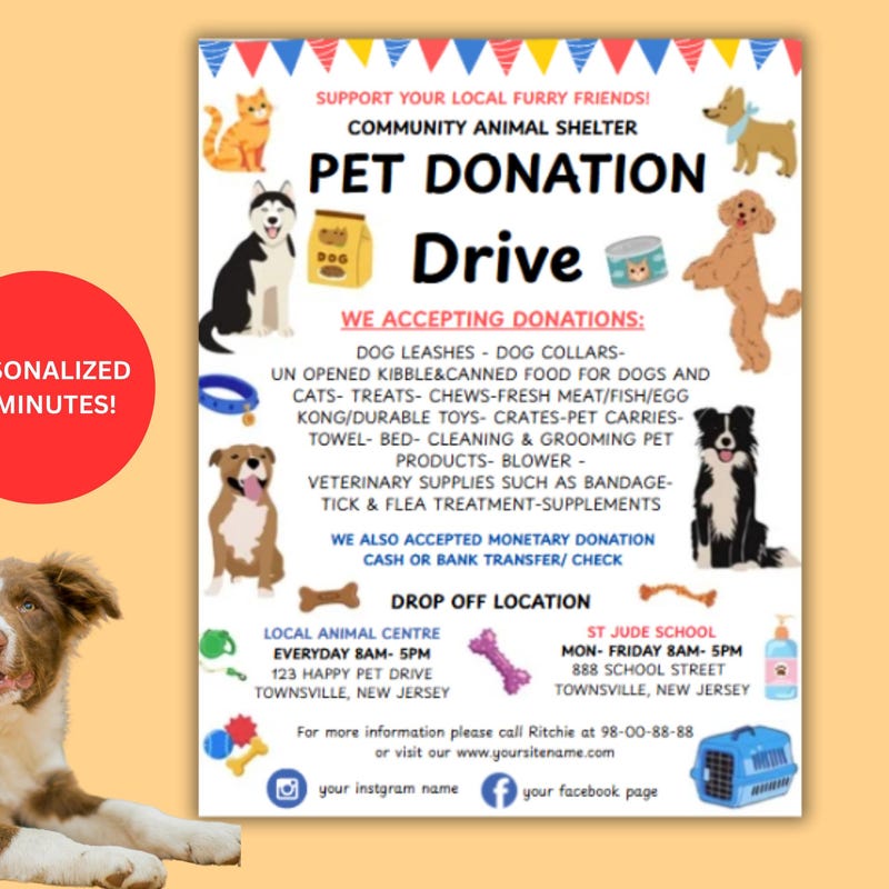 Donation Signs - Etsy