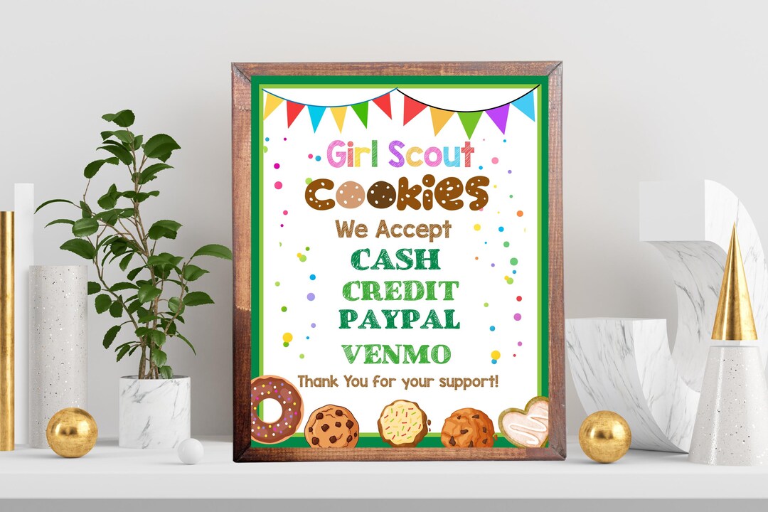 Editable Girl Scout Cookie Booth Sign – Printable Template - Etsy UK