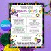 Editable Mardi Gras Teacher Appreciation Week Itinerary Flyer Canva ...
