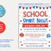 School Spirit Night Flyer Template, Spirit Fundraiser Invitation,canva ...