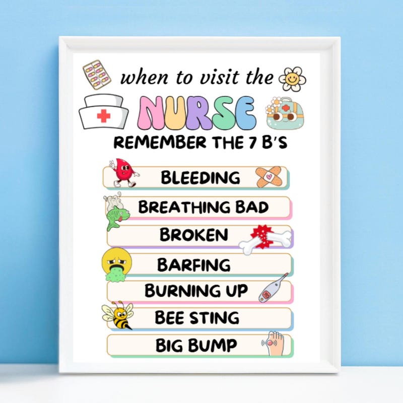 School Nurse Posters - Etsy