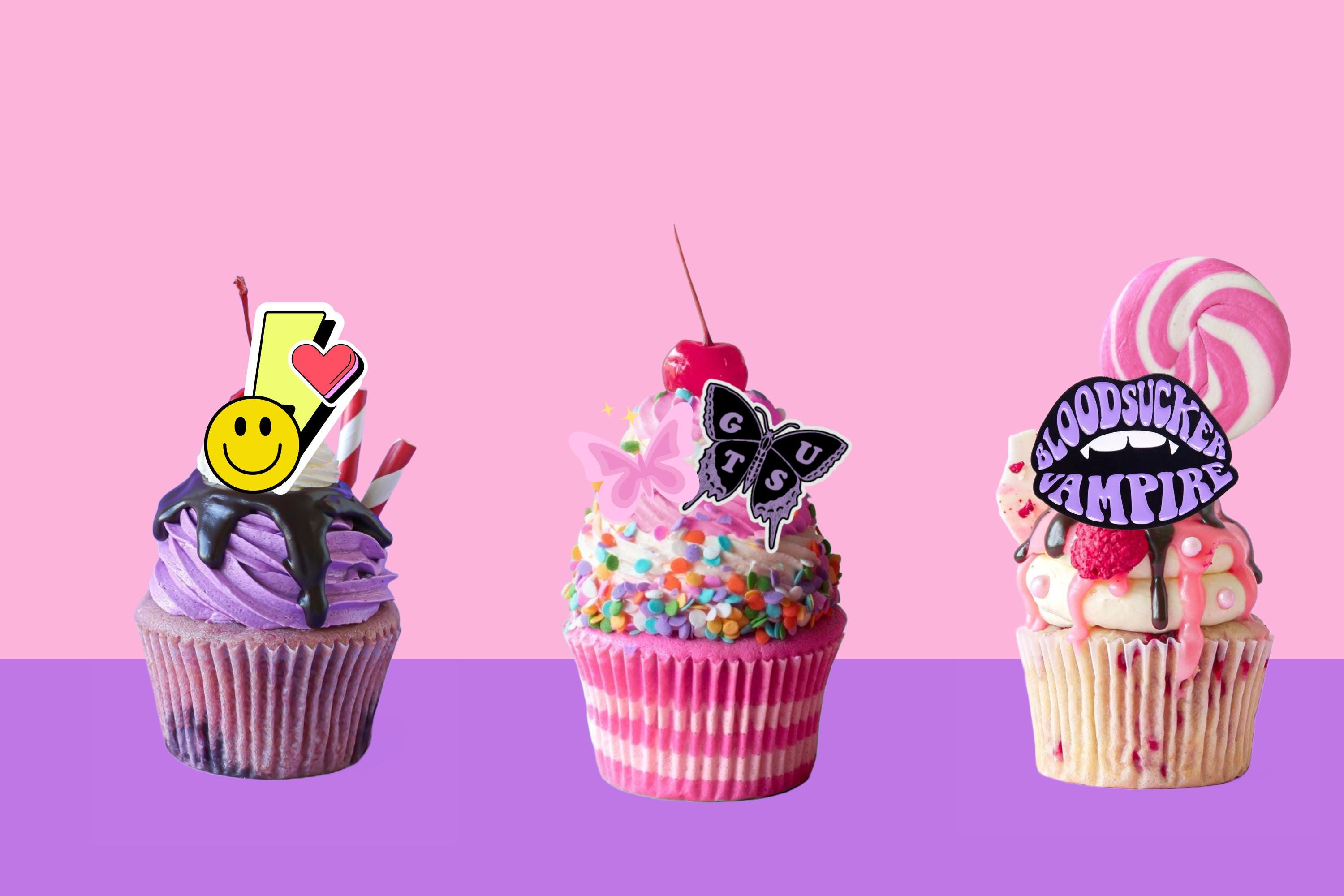 Olivia Cupcake Topper Printable, Guts Party Favors,bad Idea Right ...