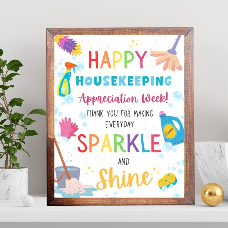 Housekeeping Week Posters - Etsy
