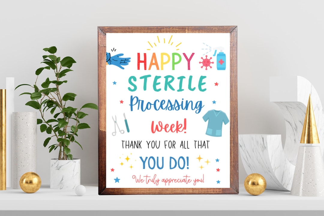 Sterile Processing Appreciation Week Gift Poster- Thank You Recognition ...