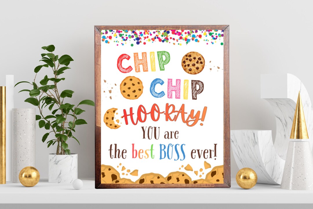 Best Boss Ever Cookie Poster – Appreciation Gift (digital Download) - Etsy