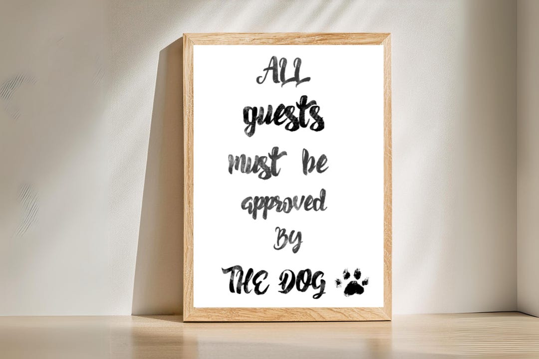 Funny Dog Wall Art Simple Art Quotes -dog Mom Wall Art Funny,digital ...