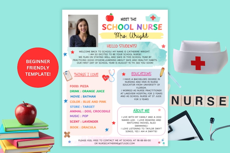 Editable School Nurse Letter Template: Back to School Newsletter ...