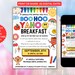 Back to School Breakfast Invitation,boo Hoo Breakfast Flyer, PTA PTO ...
