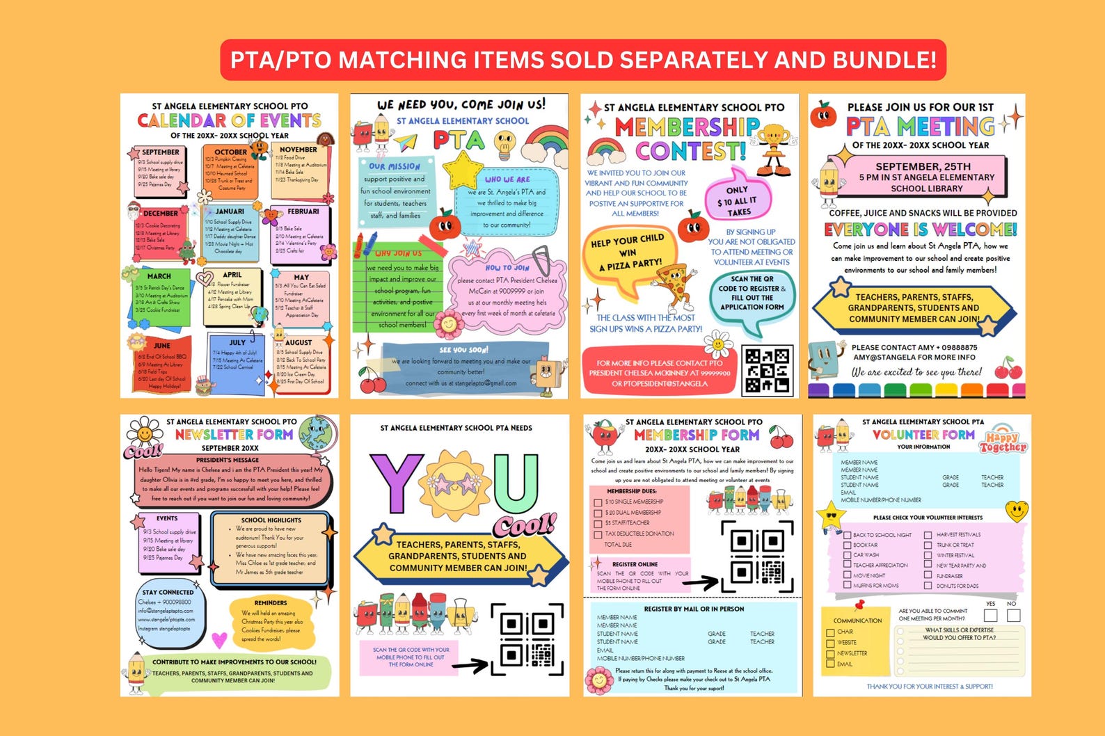 PTA Membership Contest Flyer,pta Membership Drive,pto Recruitment ...