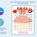 Salsa Contest Scorecard Instant Download Ready to Print & Editable ...
