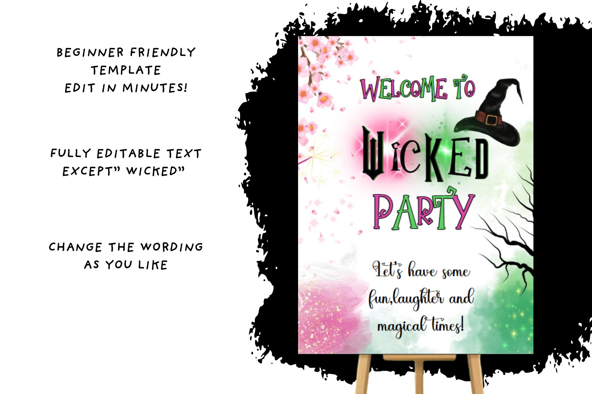Wicked Party Welcome Sign,digital-printable-instant Download Now! - Etsy