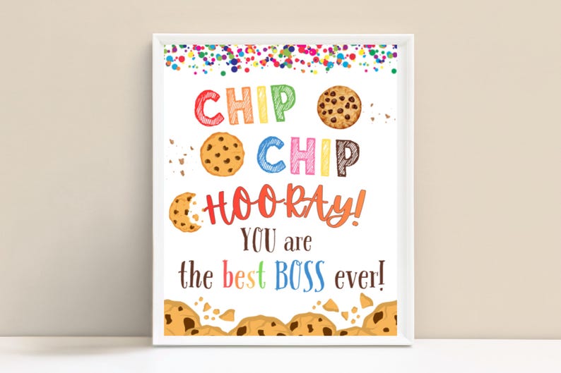 Best Boss Ever Cookie Poster – Appreciation Gift (digital Download) - Etsy