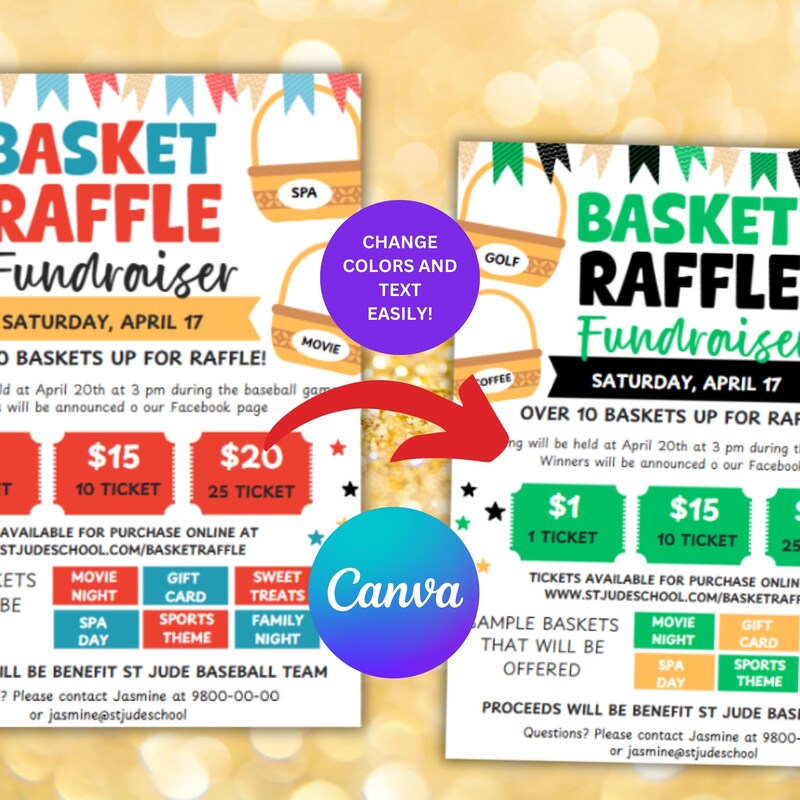 Raffle Baskets - Etsy