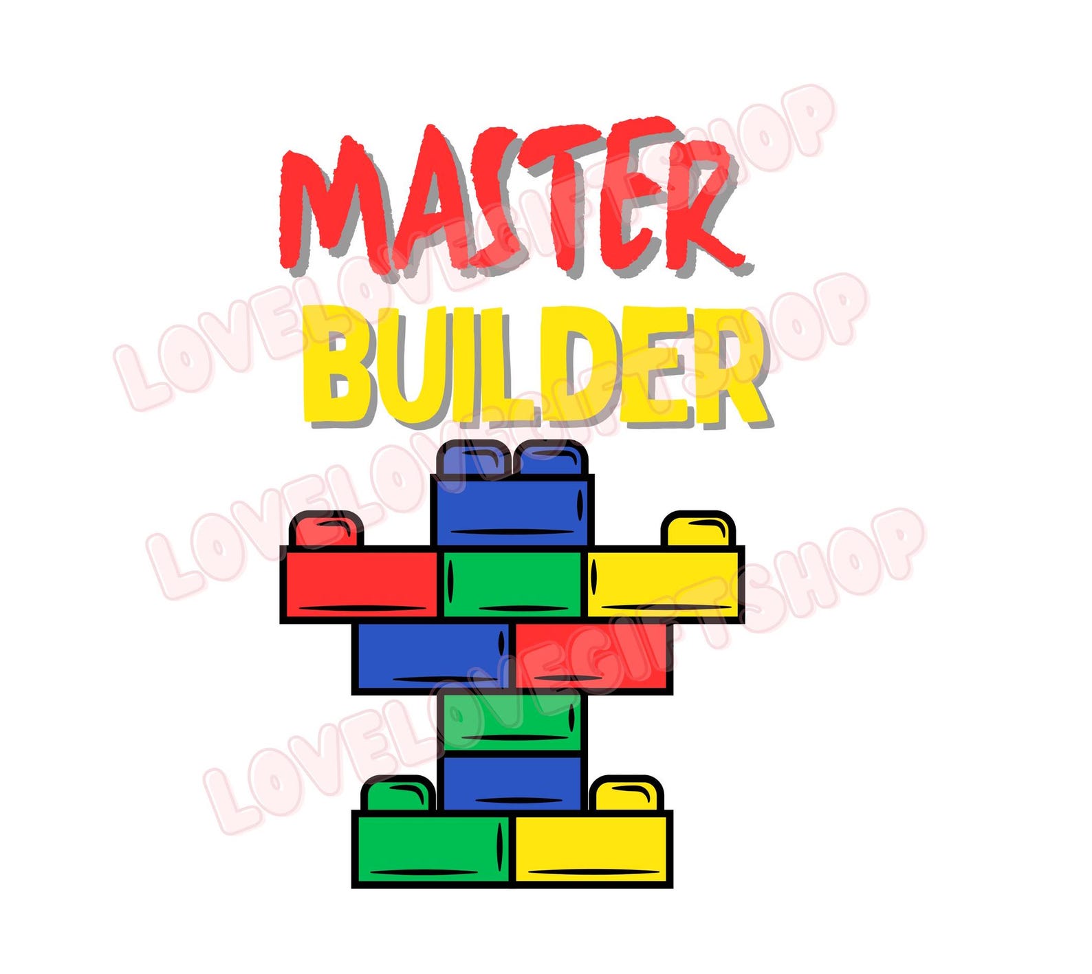 Master Builder Png,building Blocks Clipart, Digital Instant Download ...