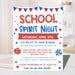 School Spirit Night Flyer Template, Spirit Fundraiser Invitation,canva ...