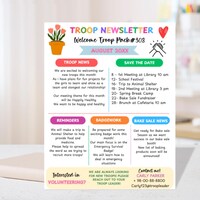 Girl Scout Troop Welcome Letter - Etsy