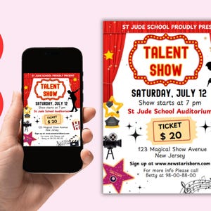 Talent Show Flyer Template,carnivalfun Night Event,talent Sign up ...