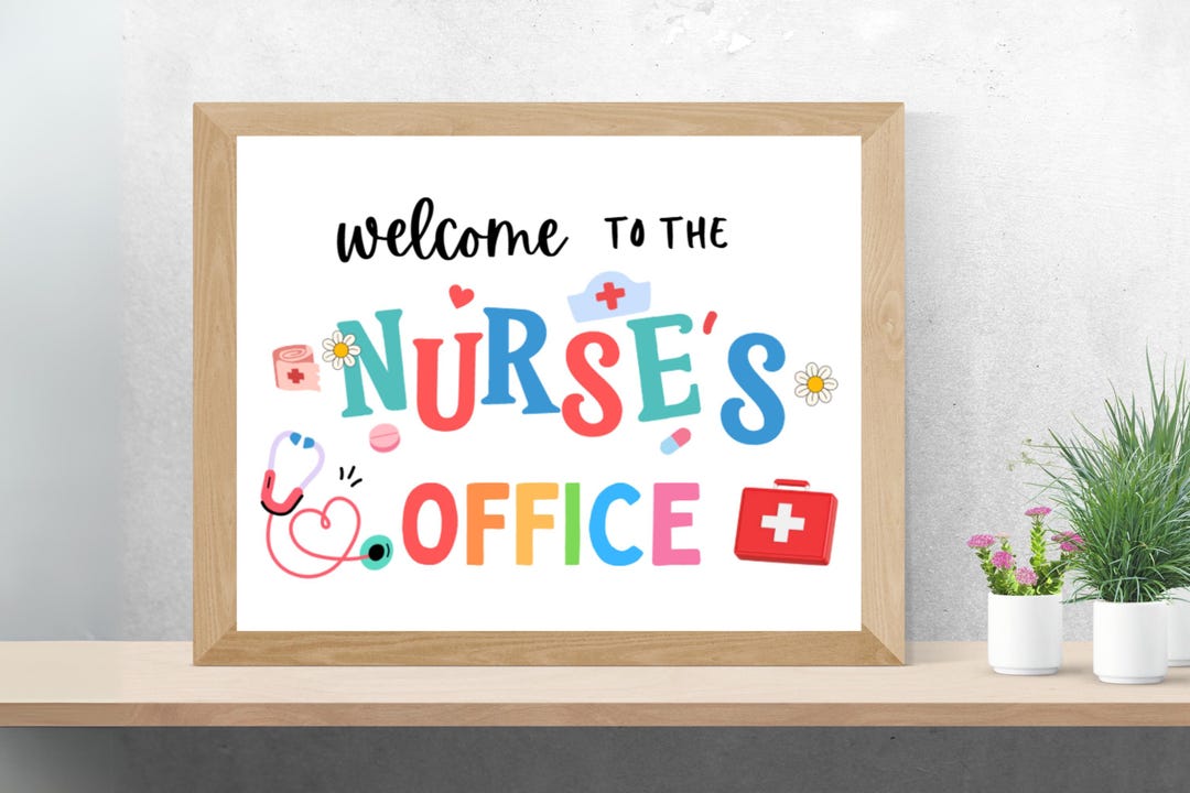 Welcome to the Nurse Office Printable Sign (digital Download) - Etsy