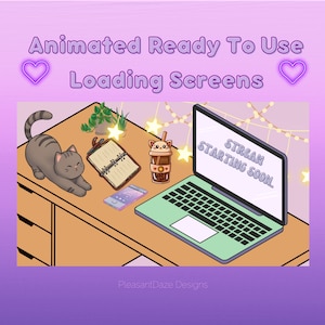 Cozy Lofi Starting Soon Screen | Twitch Overlay | Animated Twitch ...